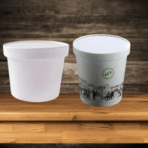 300ml Paper Tub with Lid - Eco Cup